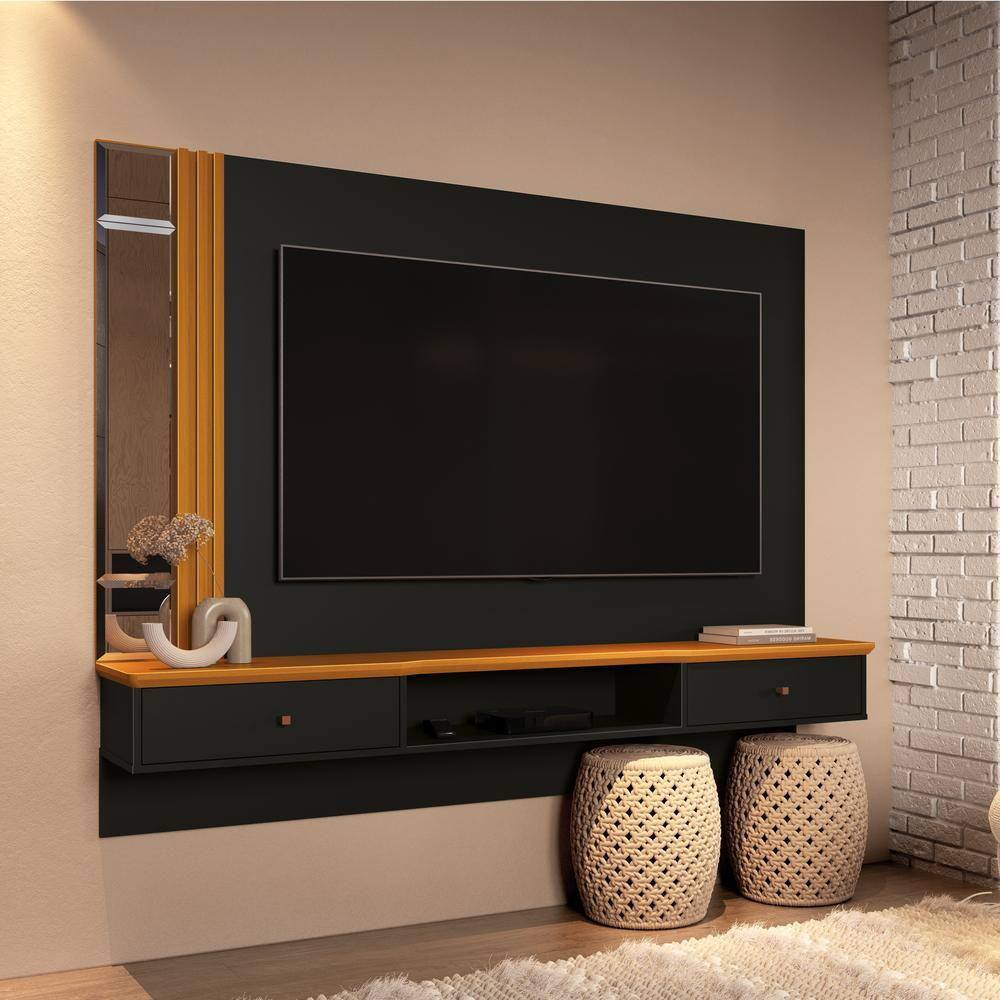 Rack com painel ripado com espelho | Extra