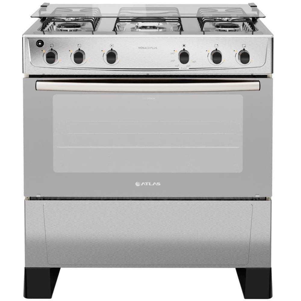 Fogao continental 5 bocas com mesa vidro forno com 2 grade | Extra