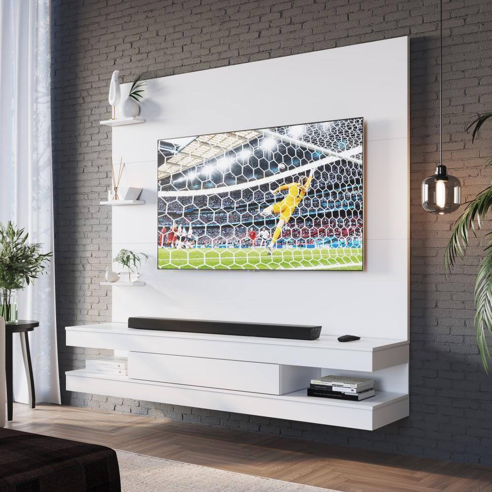 Painel suspenso com gaveta branco | Extra