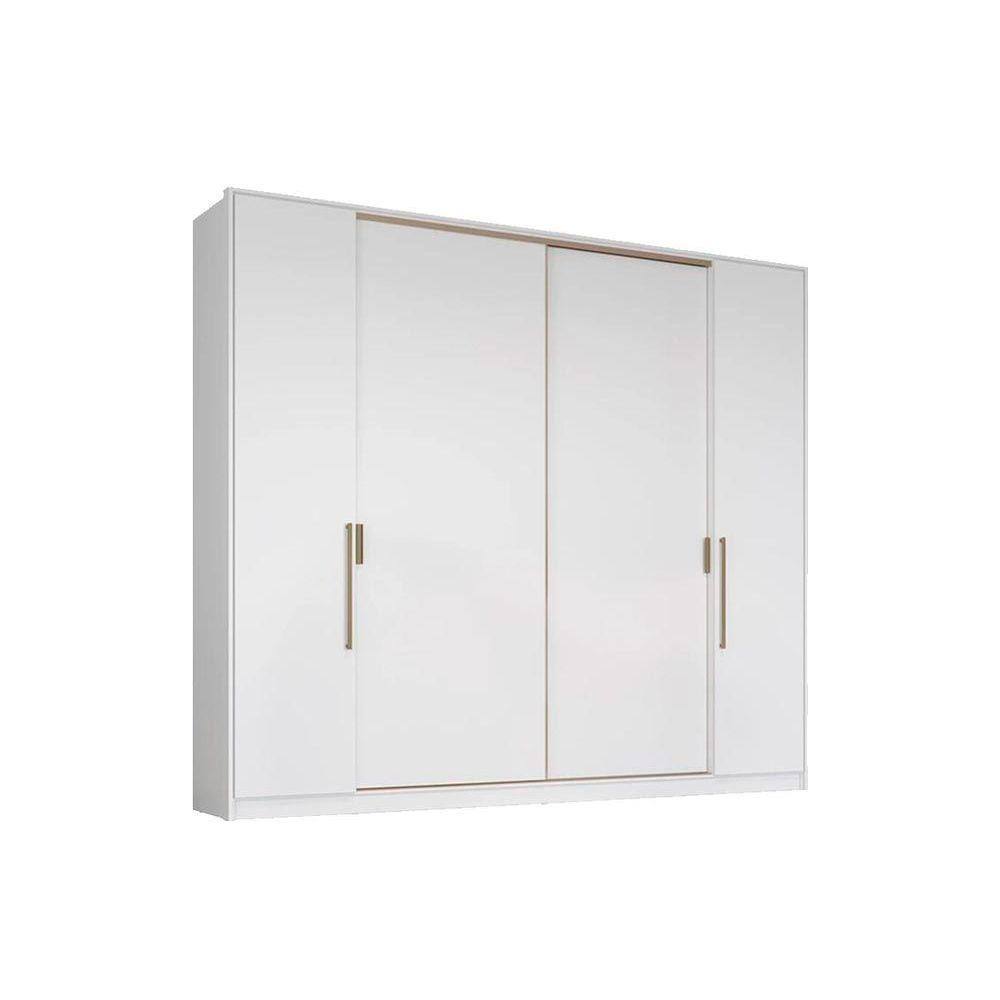 Guarda roupa herval lagos 4 porta 4 gaveta 8 parteleiras | Extra