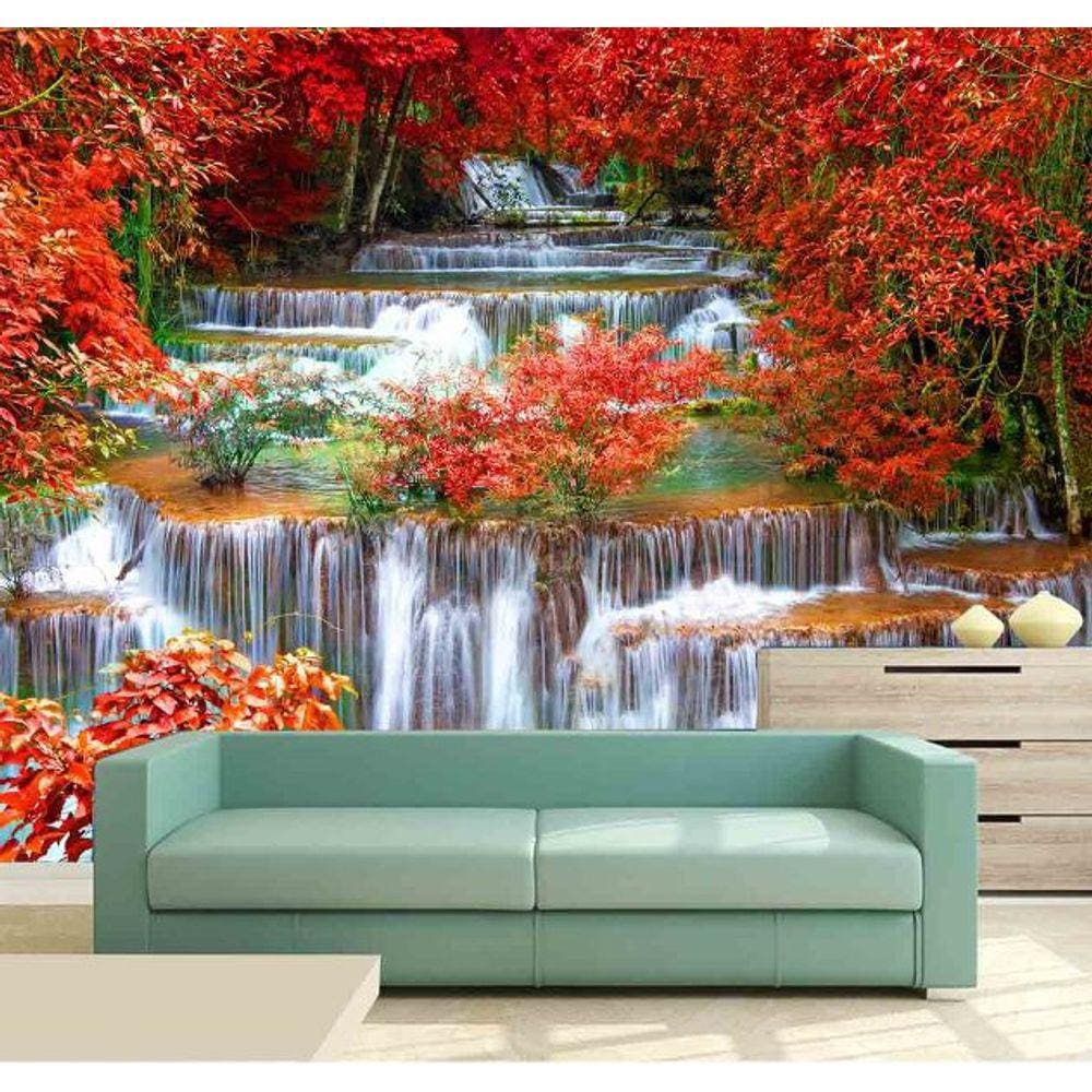 Papel De Parede Cachoeira 3d