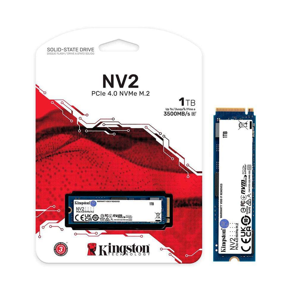 Ssd kingston nv1 1tb m2 2280 nvme leitura 2100mb s e gravao 1700mb s ...