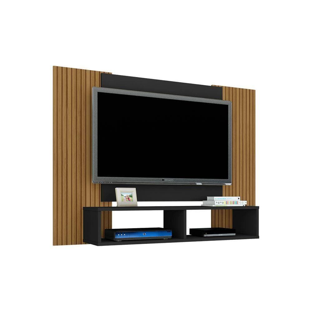 Painel tv 42 preto ripado | Extra