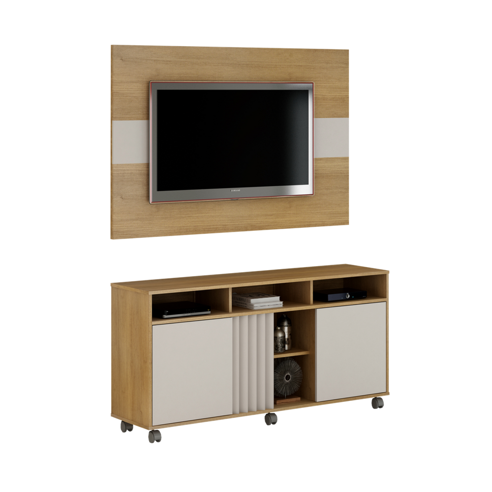 Painel tv 50 polegadas rack mesa redonda | Extra