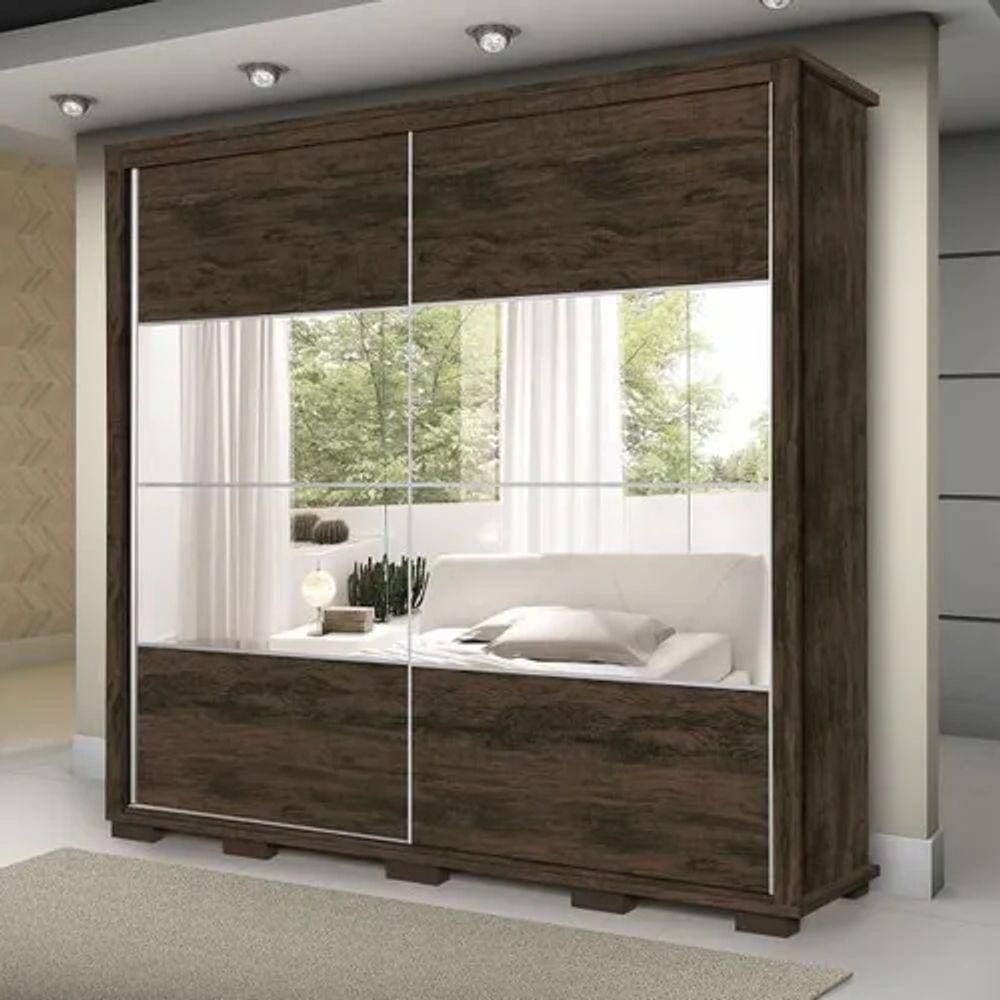 Guarda roupa com porta correr espelho e penteadeira | Extra