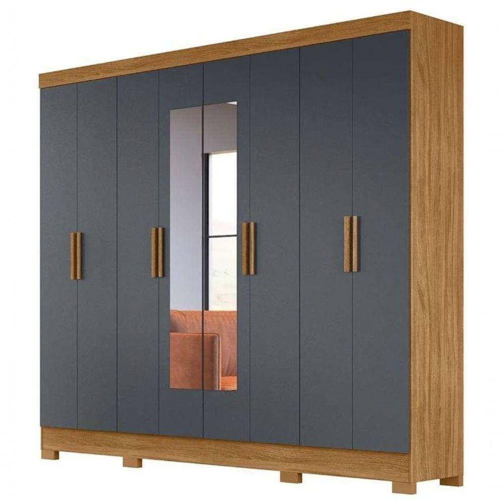 Guarda roupa com espelho 8 portas de casal | Extra