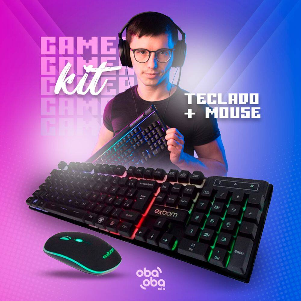 Teclado gamer branco kurama | Extra