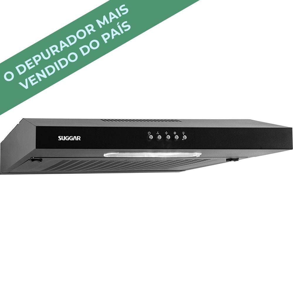 Depurador de ar Slim 60 Cm Preto | Extra