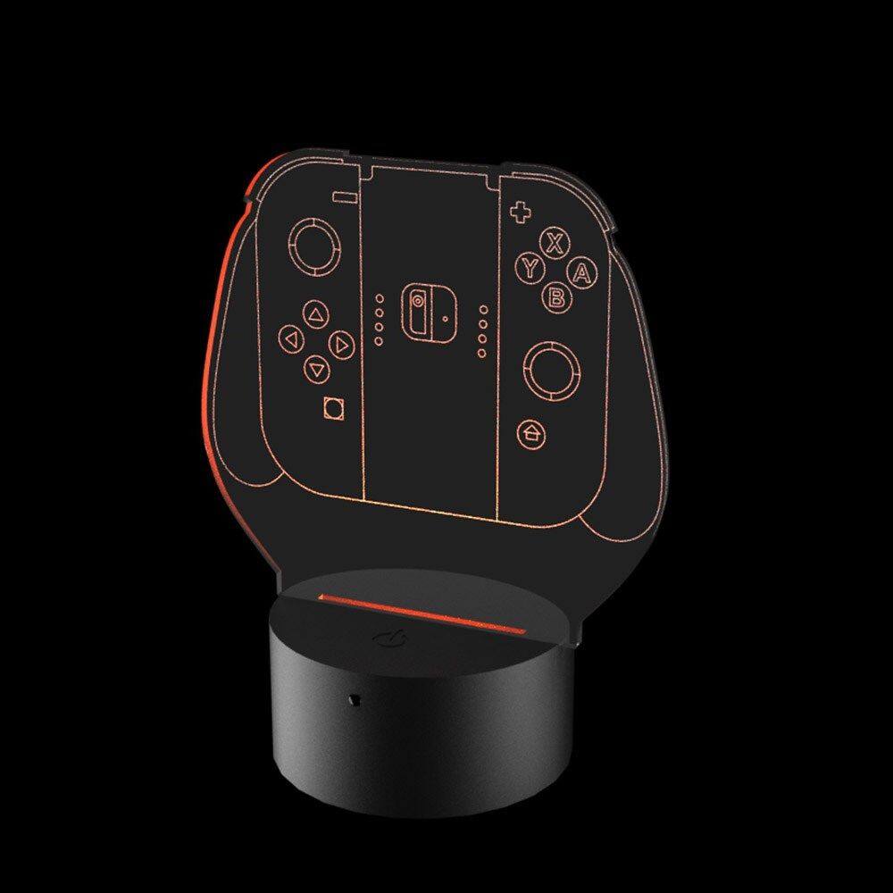 Luminaria acrilico led nintendo switch simbolo 25cm | Extra