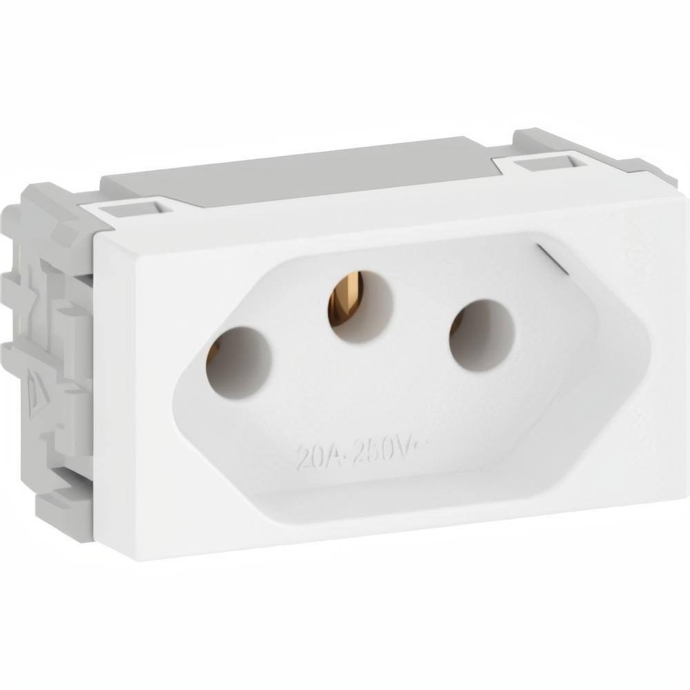 Modulo tomada 2p t 20a 250v branco refinatto weg | Extra