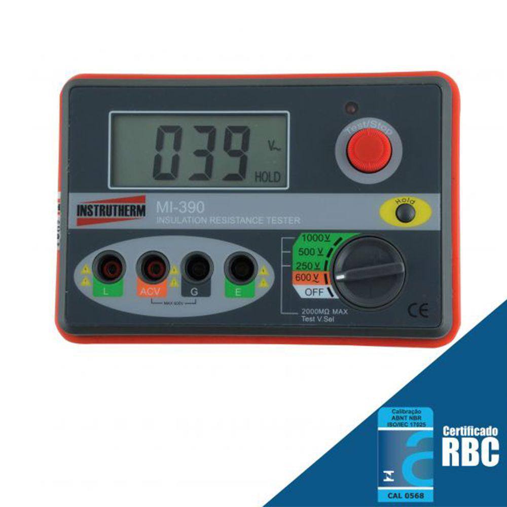 Megometro digital medicao resistencia isolacao ate 2000 metros minipa ...