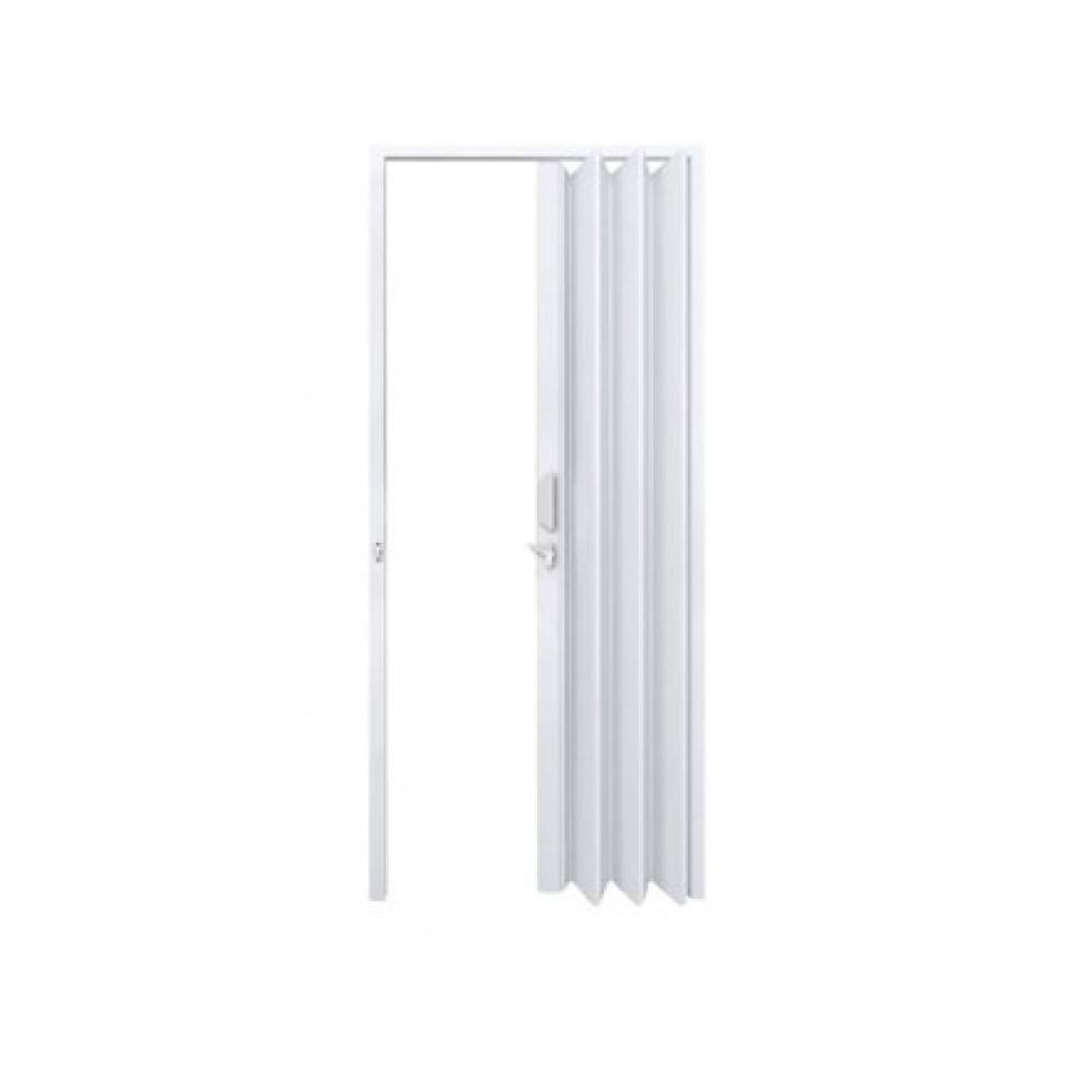 Porta sanfonada lisa plastico pvc branco 2 10x0 90 | Extra