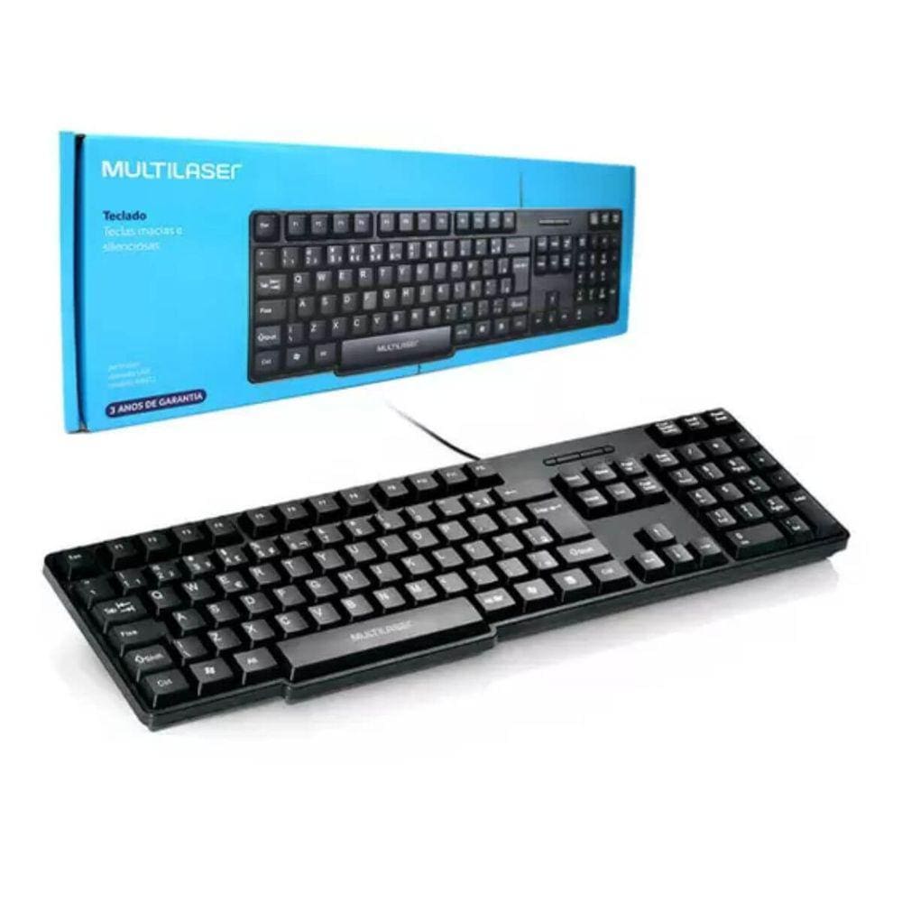 Teclado slim usb abnt2 | Extra