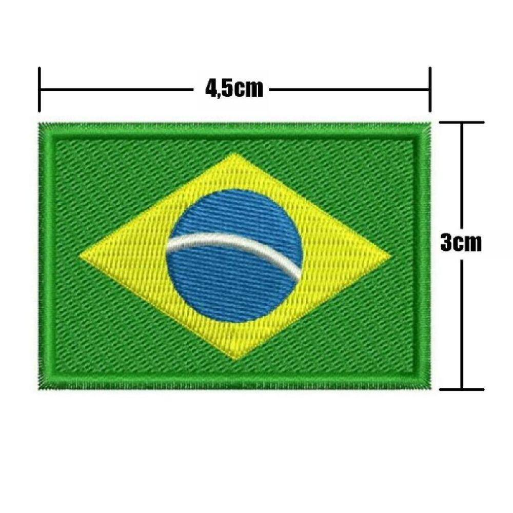 Bordado Bandeira Do Brasil Termocolante Extra
