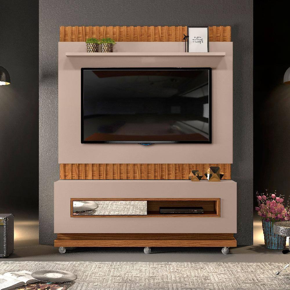 Rack com painel mdf com rodizios | Extra