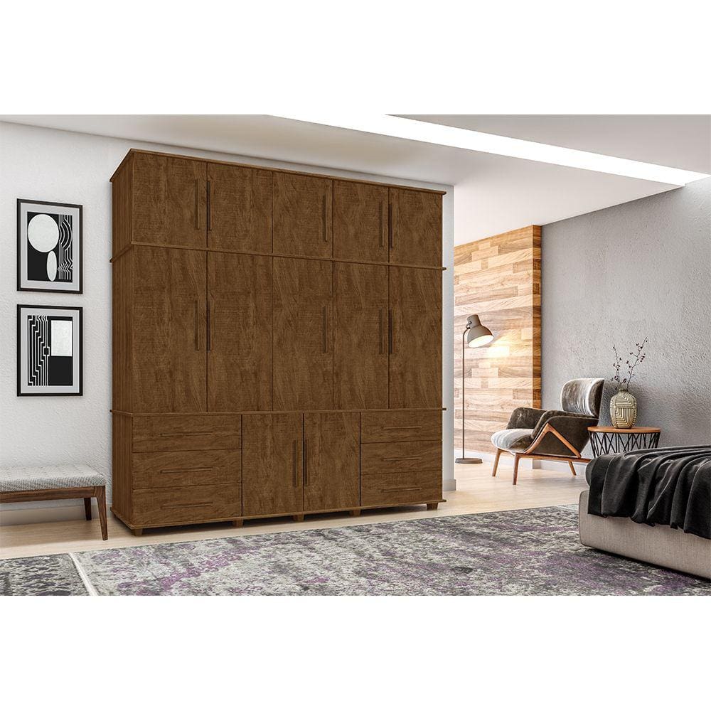 Guarda roupa casal com pes e sapateira | Extra