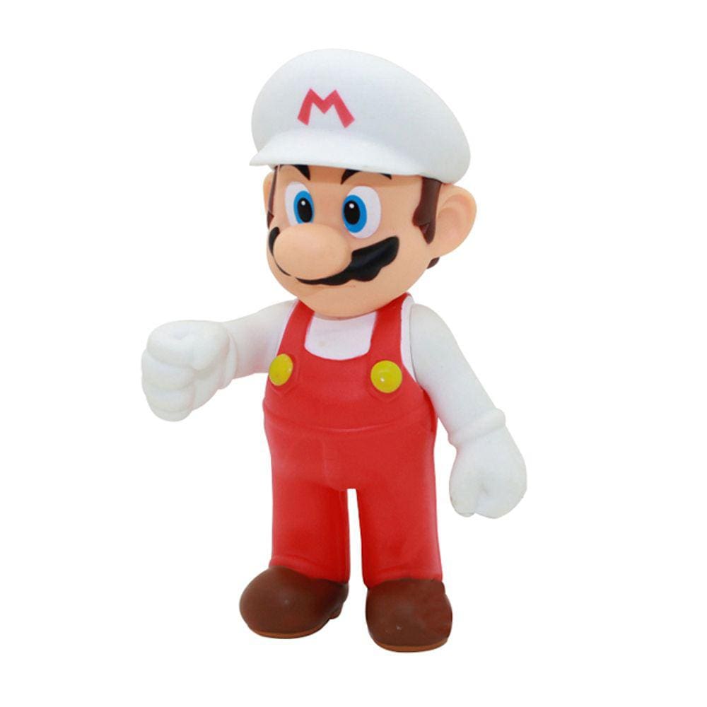 Boneco do super mario bros fire com 20cm em pvc | Extra
