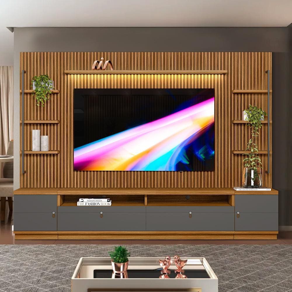 Rack painel ripado tv 75 polegadas | Extra