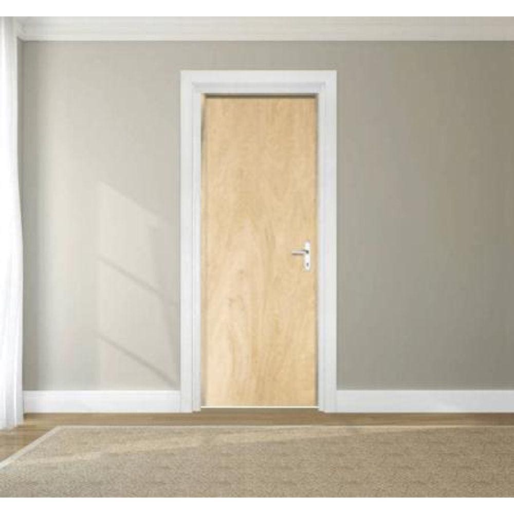 Porta lisa madeira completa | Extra