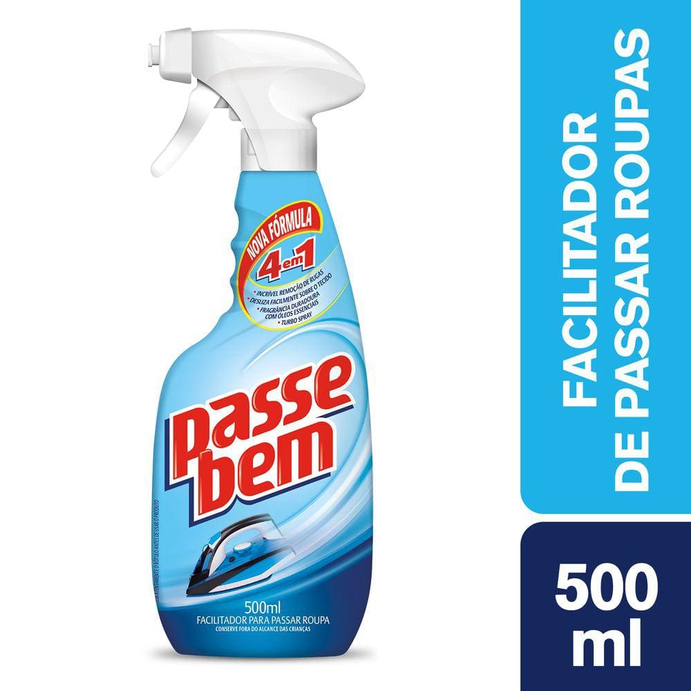 Facilitador passar roupa passe bem 3 em 1 refil 500ml | Black Friday Extra