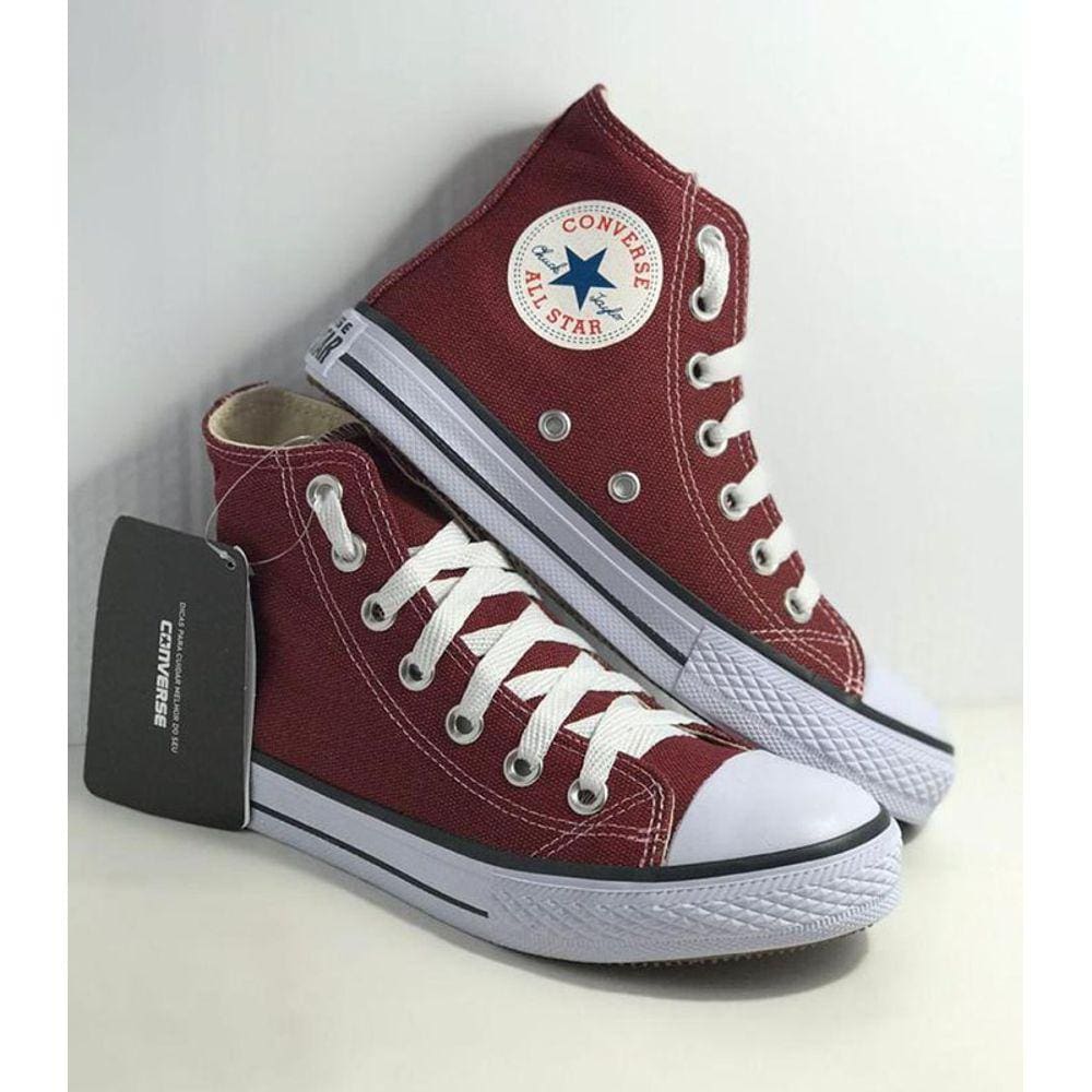 Tenis all star cano alto couro | Extra