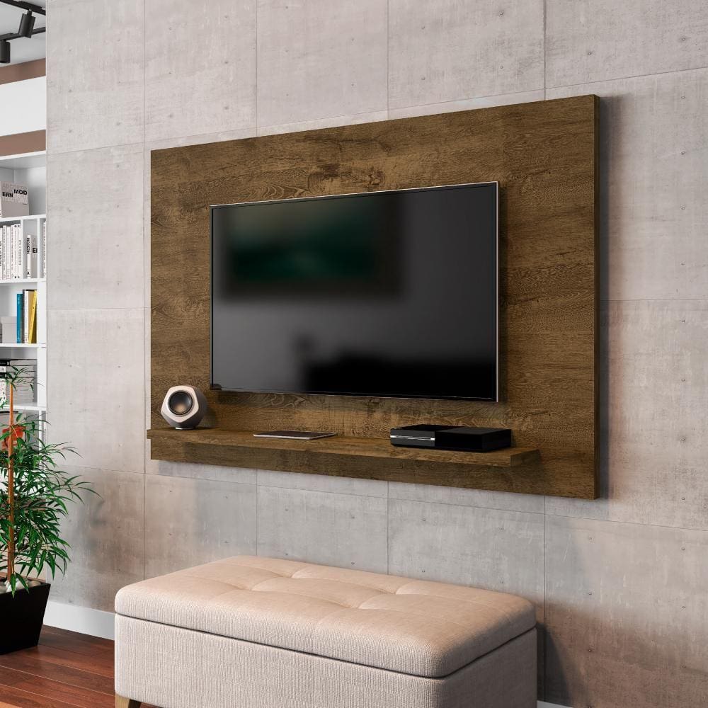 Painel madeira parede tv 50 polegadas | Extra