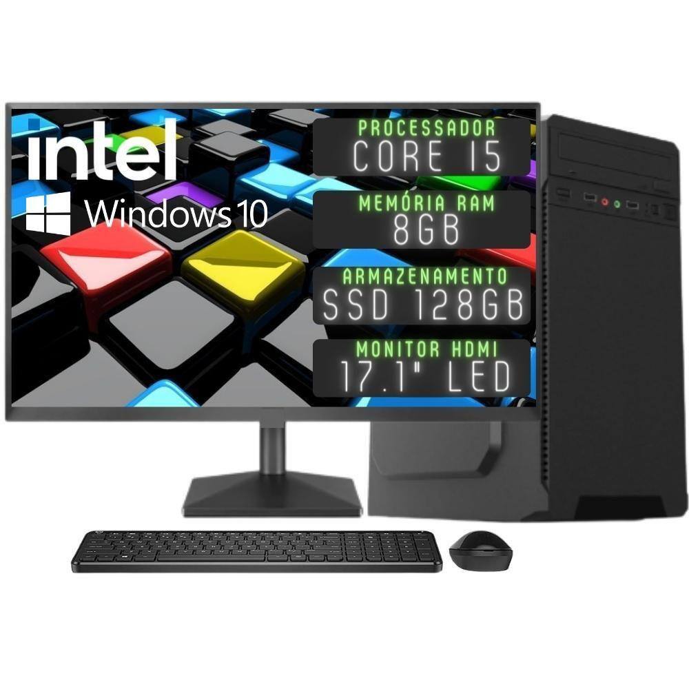 Computador Completo 3green Desktop Intel Core i5 8GB Monitor 19.5 Computador Completo 3green Desktop Intel Core i5 8GB Monitor 19.5