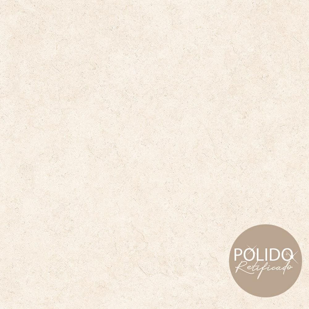 Piso porcelanato polido bege 6060 | Extra