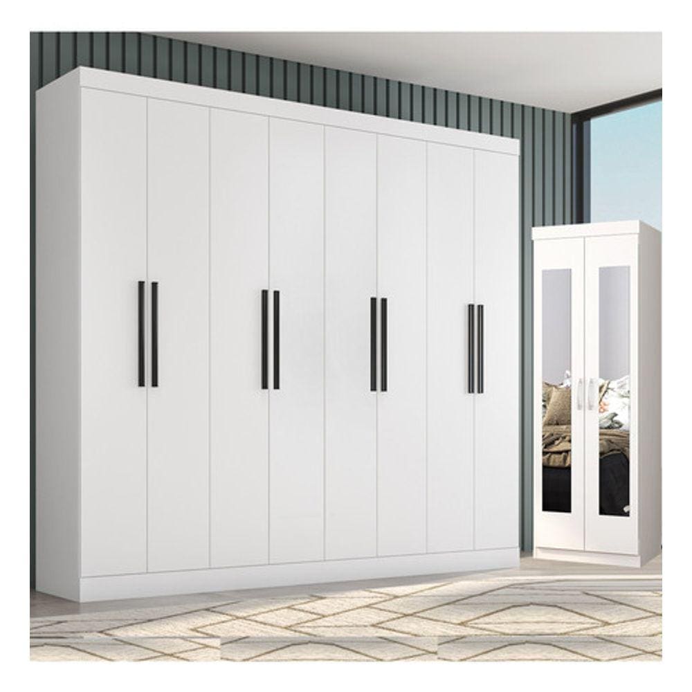 Guarda roupa casal espelho 8 p | Extra