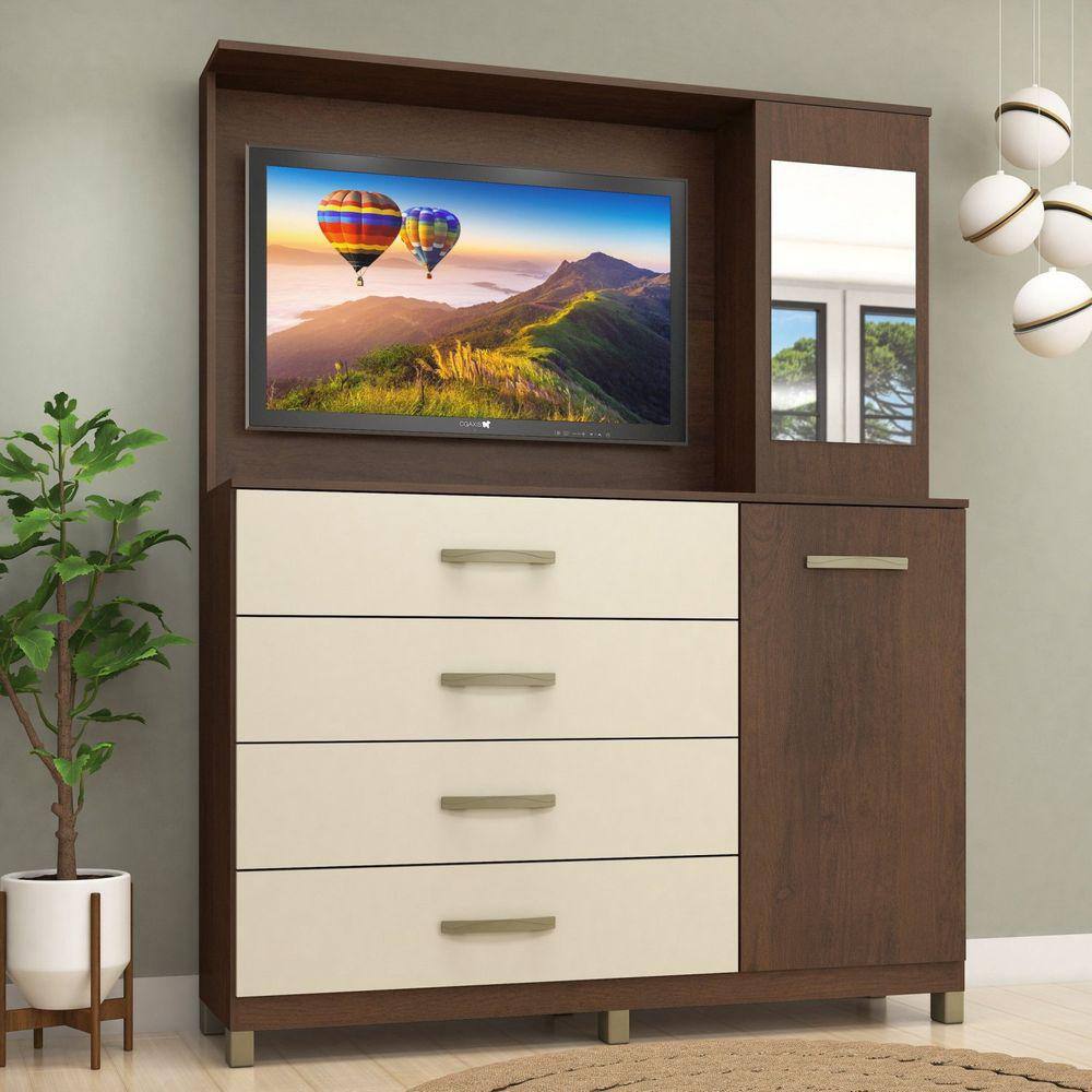 Painel tv 43 polegadas com espelho | Extra