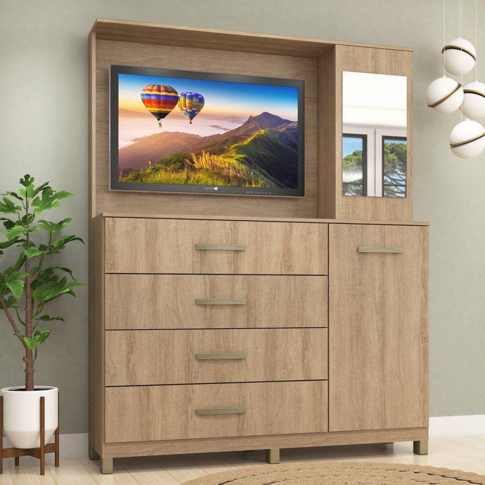 Painel tv 43 polegadas com espelho | Extra