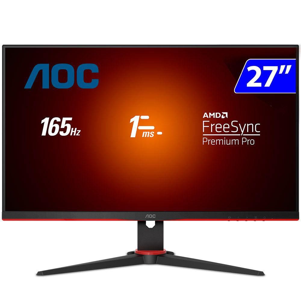 Monitor gamer aoc 24 polegadas g2460pf 1ms 144hz freesync | Extra
