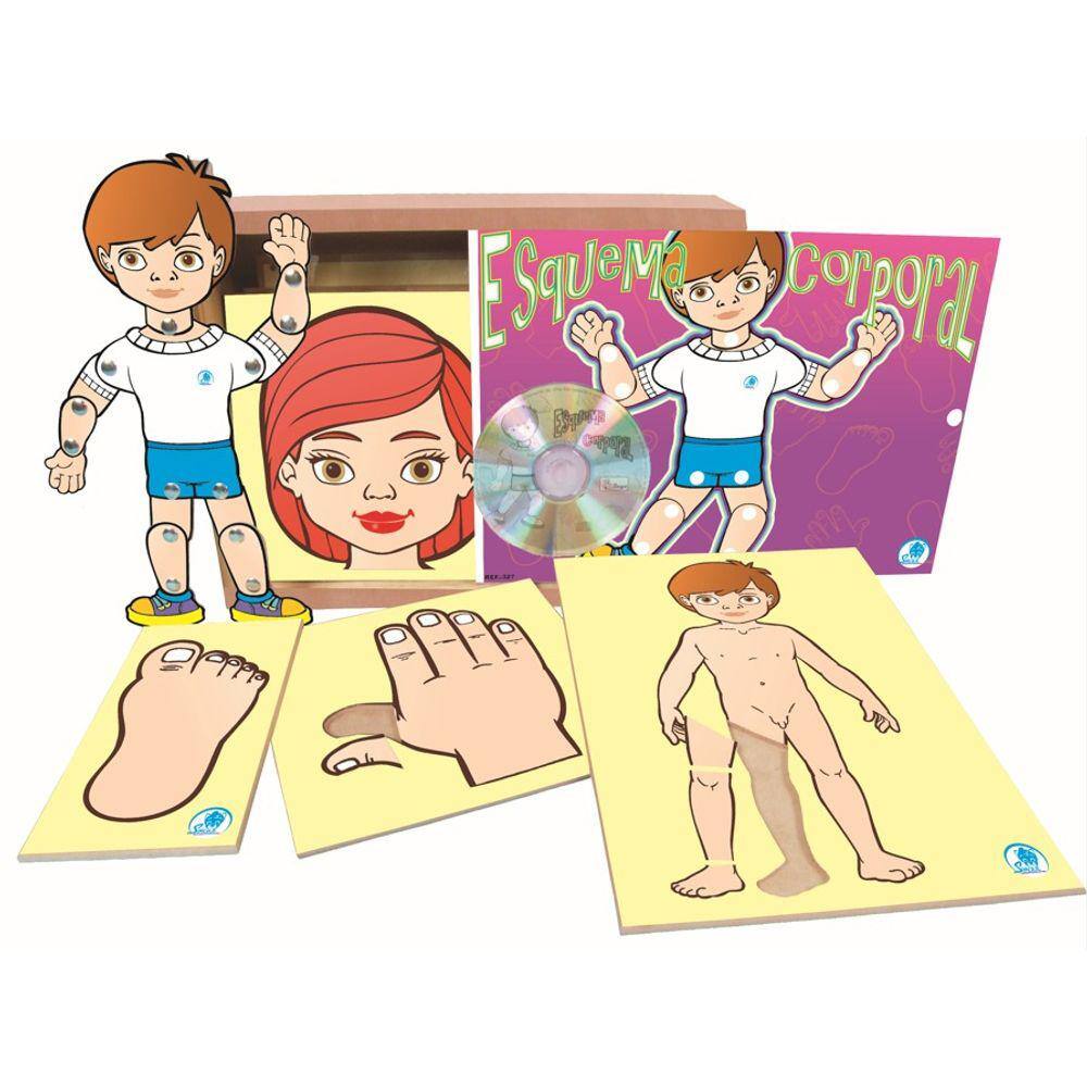 Esquema corporal material mdf | Extra