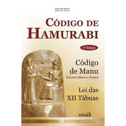 Codigo De Hamurabi - Codigo De Manu - Livros Oitavo | Extra