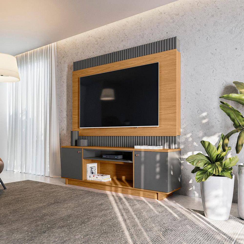 Estante painel tv cinza | Extra