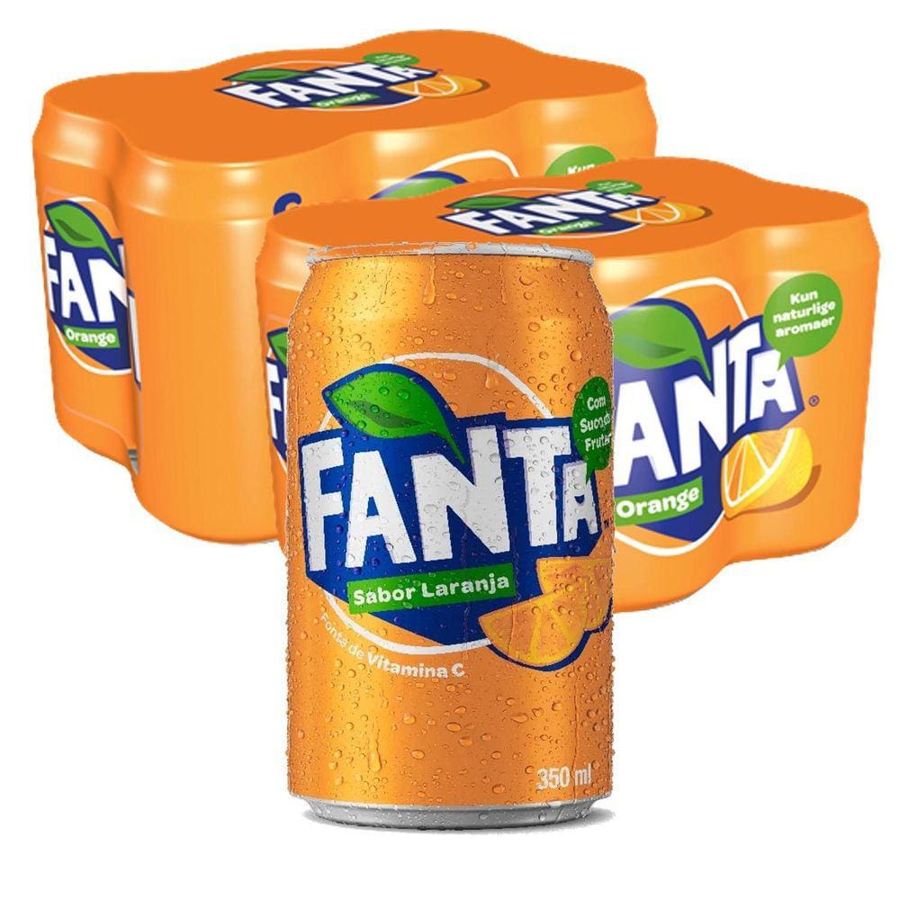 Refrigerante fanta laranja lata 350ml | Extra