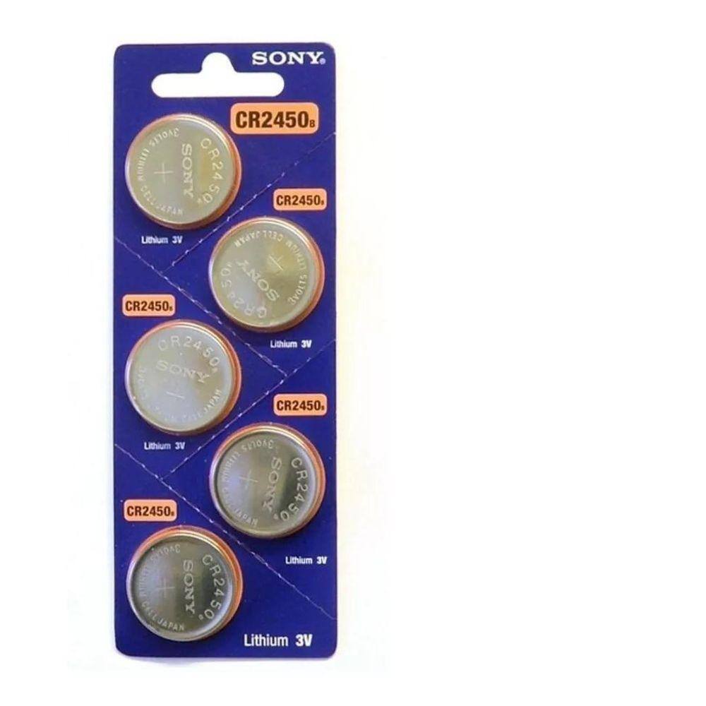 Bateria cr2450 panasonic lithium 3v cartela5 unidades | Black Friday Extra