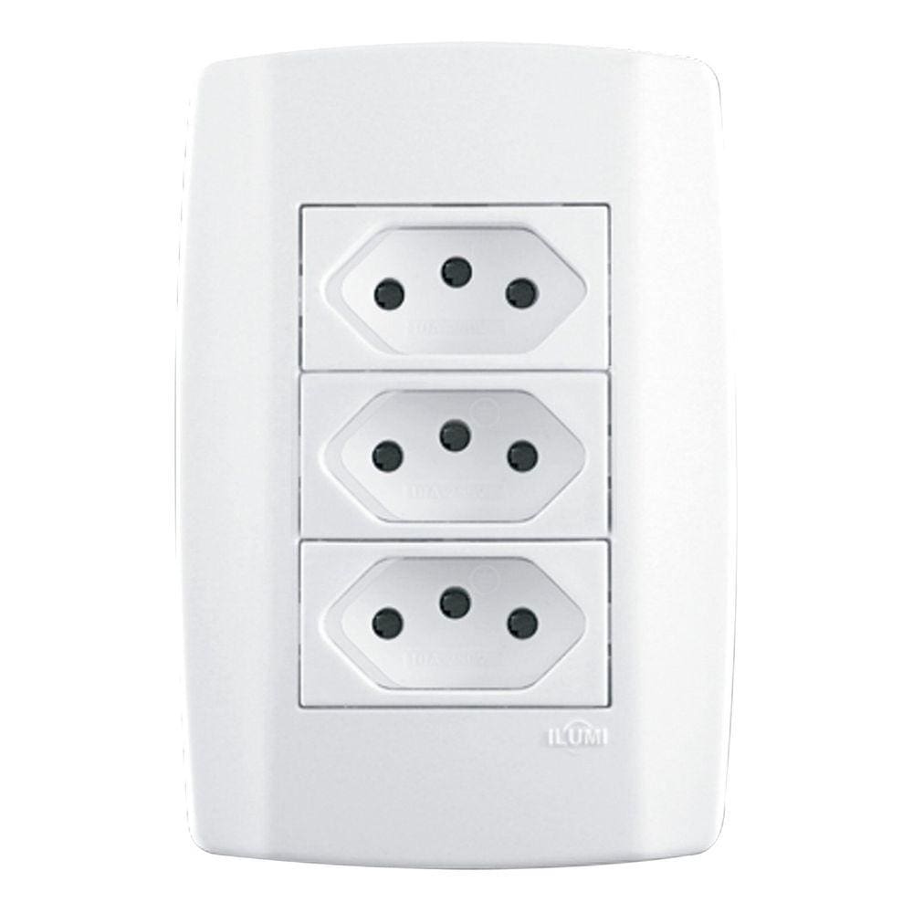 Tomada tripla 20a | Extra