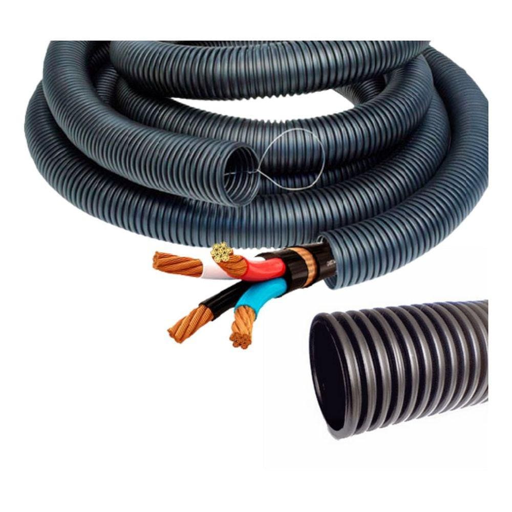 Tubo duto corrugado eletroduto conduite 1 c guia100metros | Extra