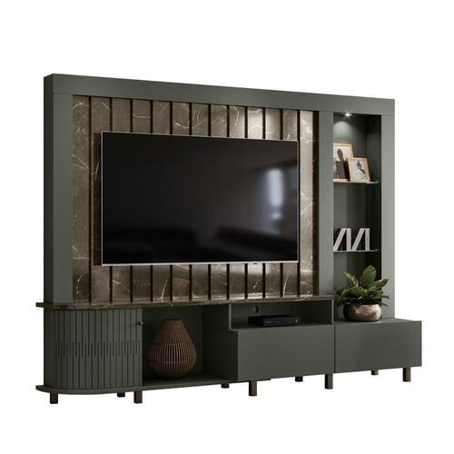 Rack com Painel Ripado TV 70 Polegadas | Extra