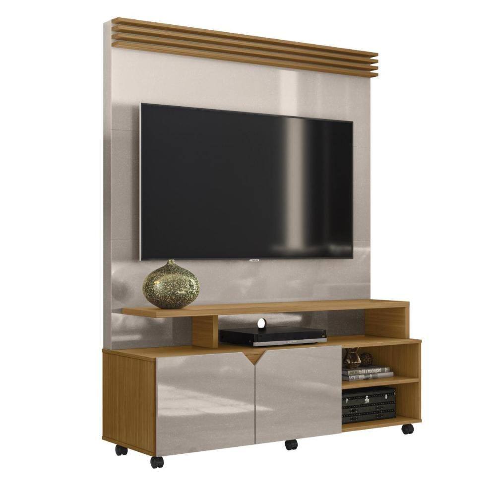 Rack com painel detalhe ripado | Extra