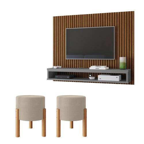 Kit Estante Painel Suspenso Cissa TV | Extra