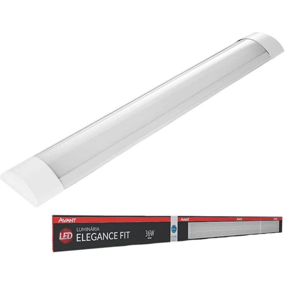 Luminaria led slim 36w 120cm 6500k 2800lm bivolt blumenau | extra | Extra