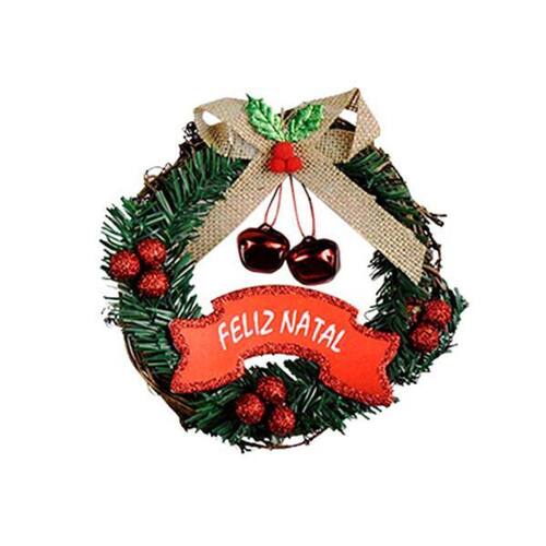 Guirlanda Enfeite Natal Porta Verde Guizo | Extra