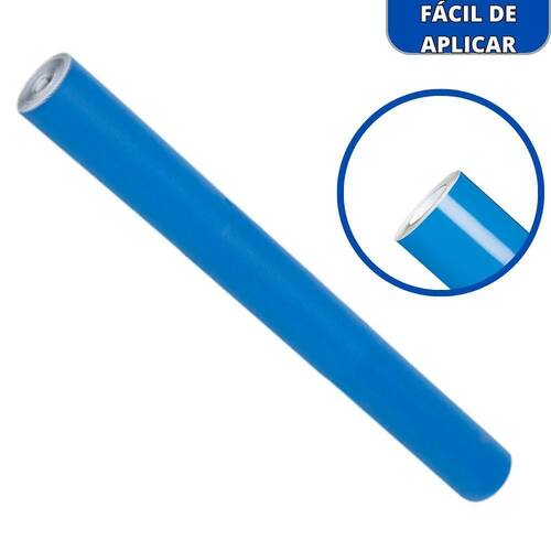 Rolo Papel Adesivo Liso Azul Contact | Extra