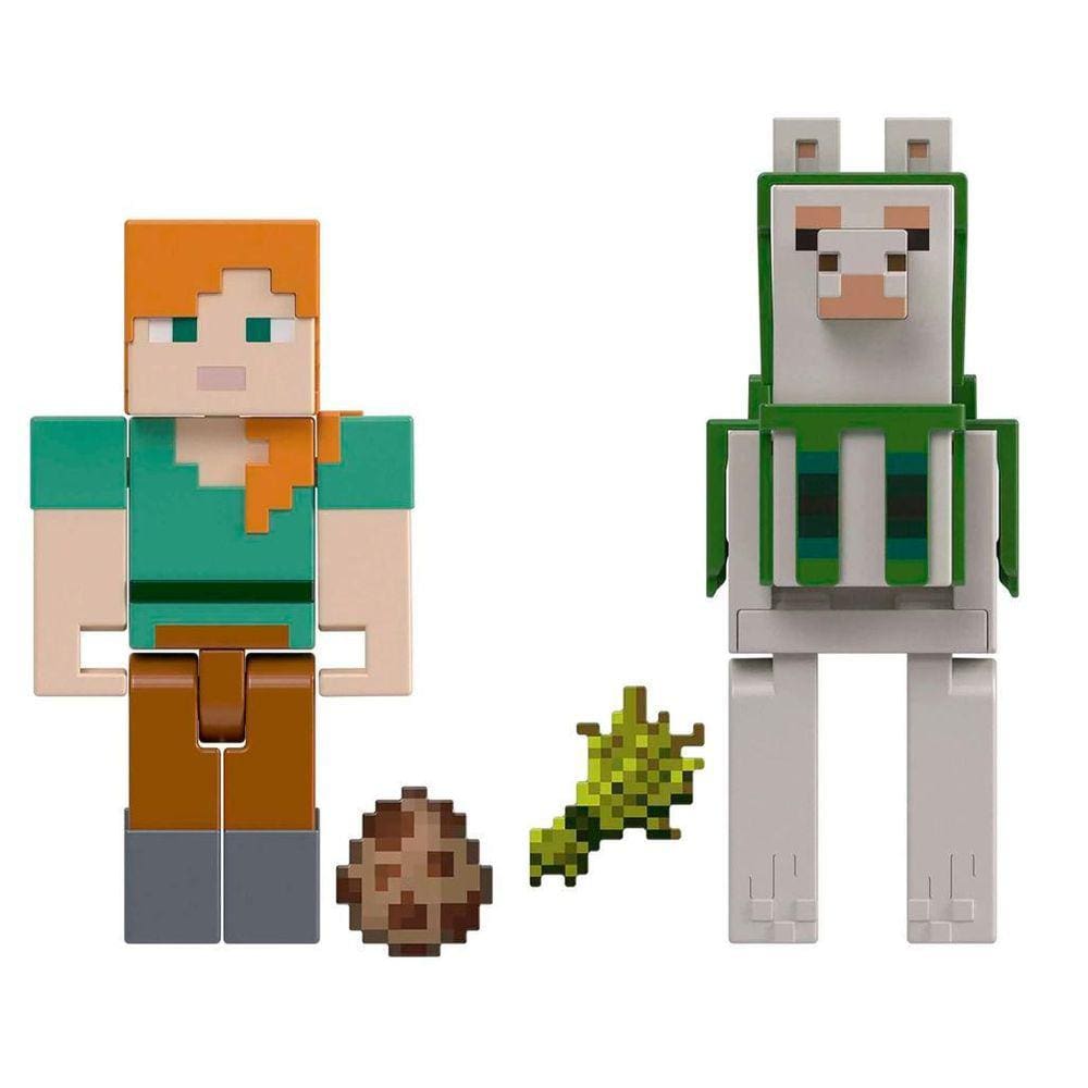 Boneco Minecraft Alex E Lhama - Mattel | Extra