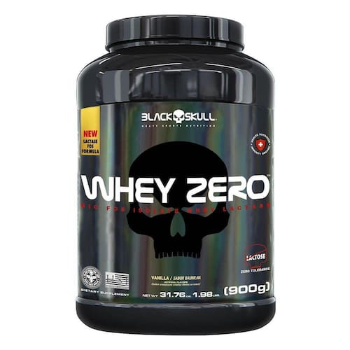 Whey Zero Lactase 900 G Black Skull | Extra