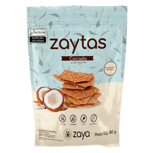 Biscoito Zaytas Cocada Sem Glúten Zaya 80g | Extra
