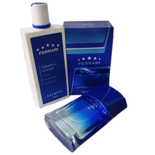 Ferrari Blue Perfume De 100Ml + Shampoo 300Ml | Extra