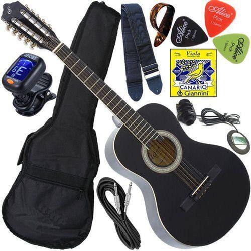 Kit Viola Caipira Eletroacústica Canhota Vs14 | Extra